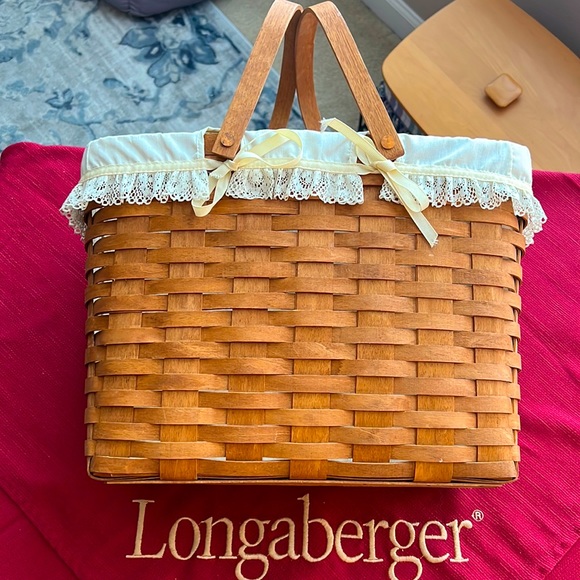 Longaberger | Bags | Longaberger Vintage Totemagazine Basket | Poshmark